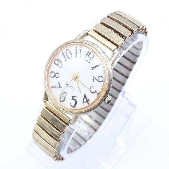 Unbranded | Accessories | Vintage Watch Mens Gold Tone Stainless Steel ...